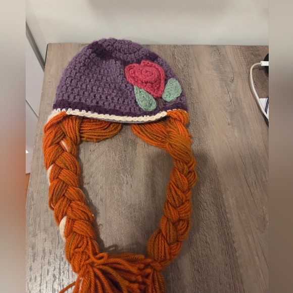 wooly knits | Accessories | Anna Inspired Purple And Orange Crochet ...